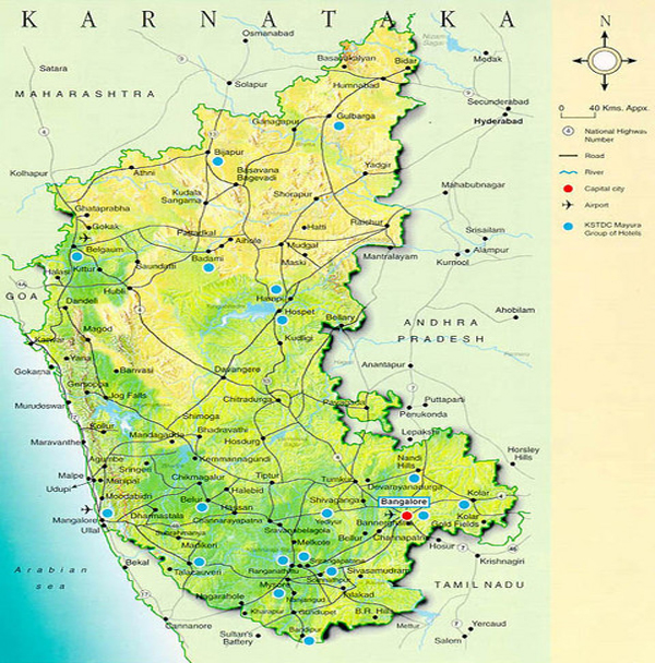 Karnataka-Tourist-Map.mediumthumb • Tech Travel Eat