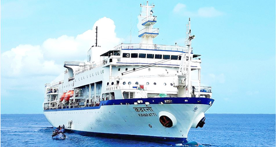 lakshadweep ship • Tech Travel Eat